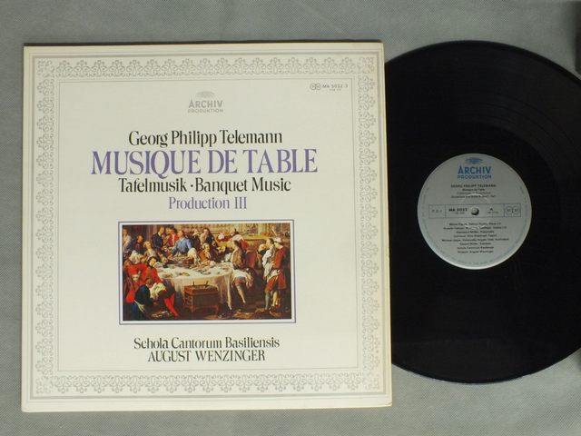 AUGUST WENZINGERアウグスト・ヴェンツィンガー/TELEMANN. TAFELMUSIK - PRODUCTION 3テレマン ...