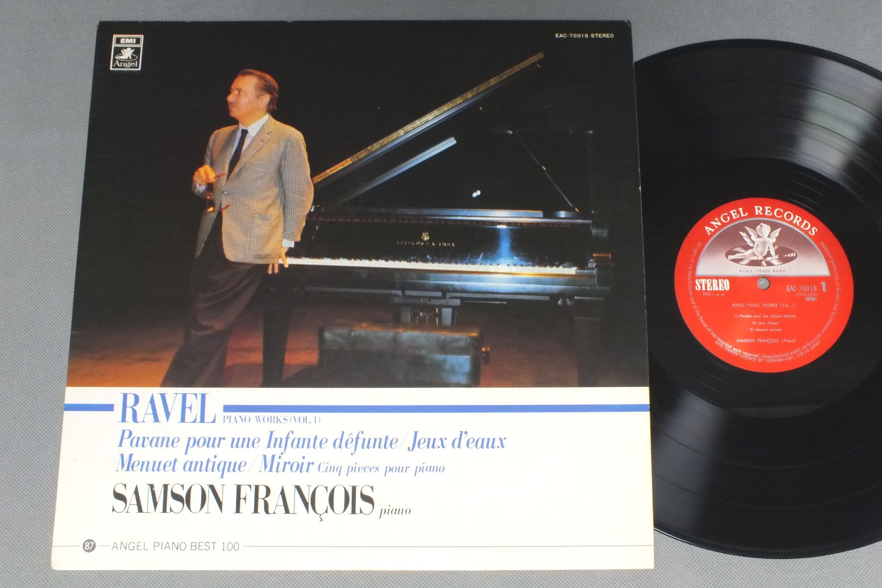 FRANCOISフランソワ/RAVEL PIANO WORKS VOL1ラヴェル ピアノ曲全集 `その1` EAC-70018アナログレコード ...